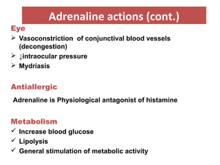 5. adrenergic drugs | PPT