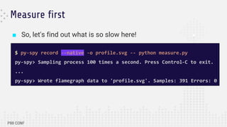 Making Python 100x Faster with Less Than 100 Lines of Rust | PPT