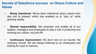 Salesforce Ohana Culture | PPTX