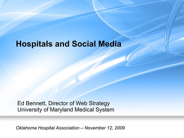 Presentation at the Oklahoma Hospital Association | PPT