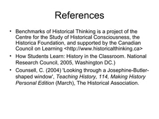 Ohassta 2013 historical thinking | PPT