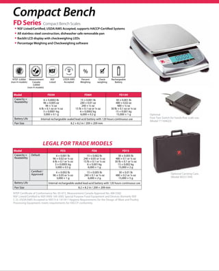 Ohaus Industrial Scales Brochure 2015 | PDF