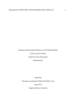 MAE 506 Module 1 Case | PDF