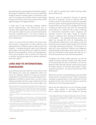 Realizing Women's Rights to Land and other Productive Resources | PDF