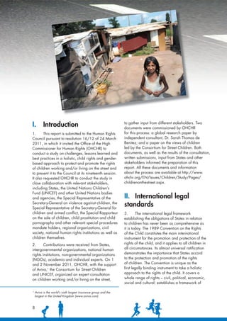 Protection and promotion of the rights of street children | PDF