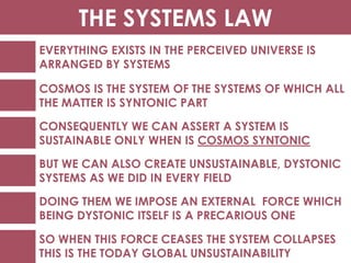 Of human domestication: evolutionary biology and the systems law | PPTX