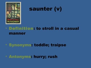 O Henry Vocabulary For After Twenty Years and A Retrieved reformation | PPT