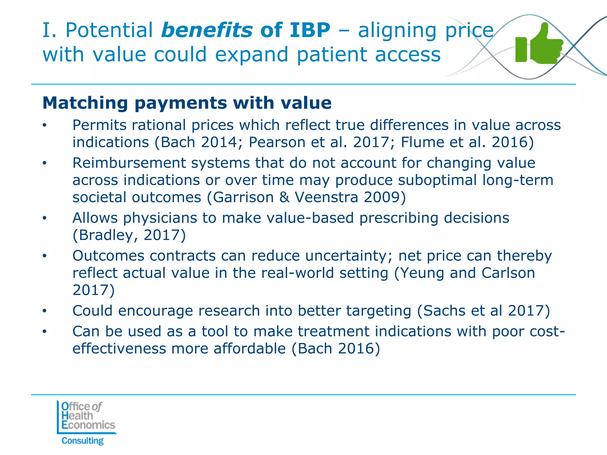 The debate on indication-based pricing | PPT
