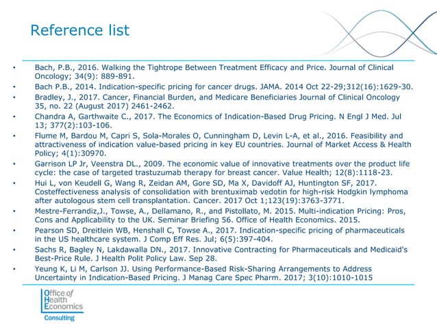 The debate on indication-based pricing | PPT