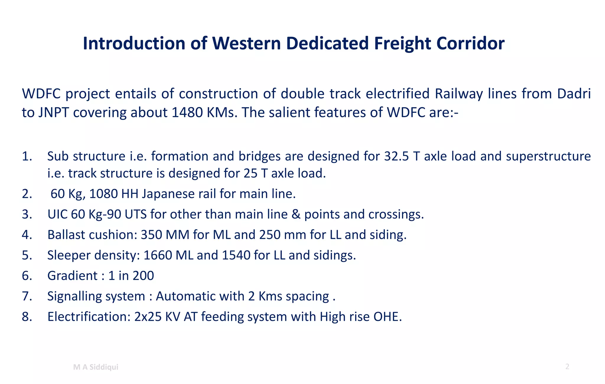 2x25 KV OHE system in DFCCIL in Western corridor.ppsx