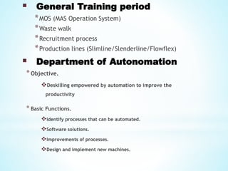 Industrial training review @ MAS Pannala | PPTX