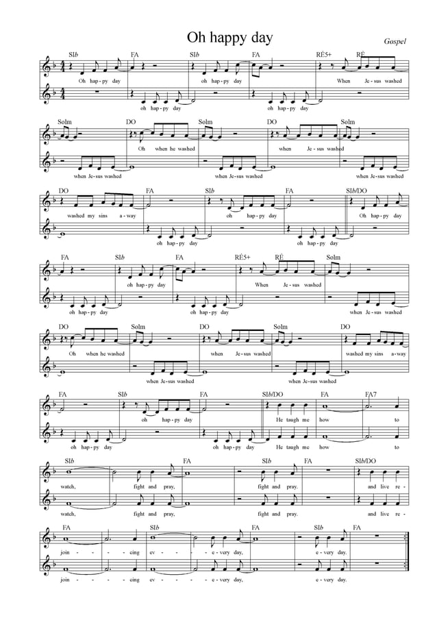 Oh happy day | PDF
