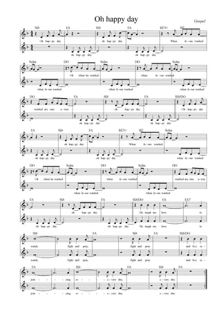 Oh happy day_partition | PDF