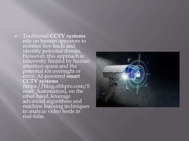 Optimizing AI for immediate response in Smart CCTV | PPTX | Information and Network Security ...