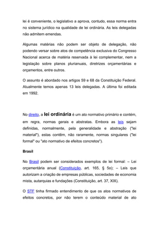 O hierarquia das leis no sistema jurídico brasileiro | DOCX