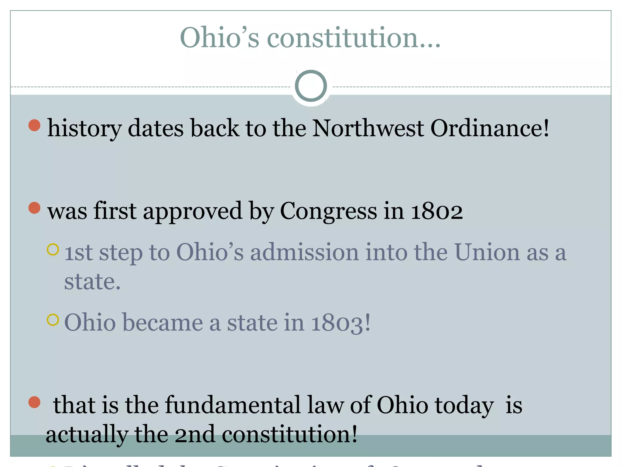Ohio constitution power point | ODP