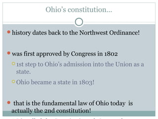 Ohio constitution power point | ODP