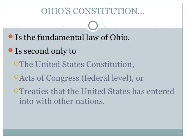 Ohio constitution power point