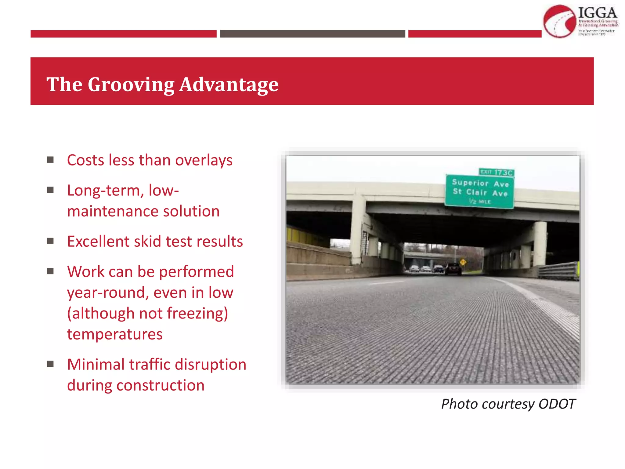 Ohio DOT Grooves Asphalt for Safety | PPTX