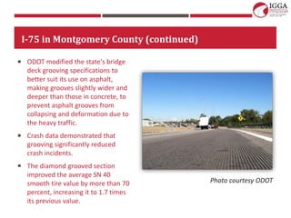 Ohio DOT Grooves Asphalt for Safety | PPTX