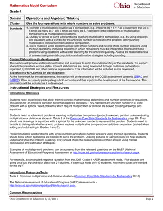 Ohio Model Curriculum | PDF
