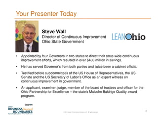 LEAN Ohio: Transforming State Government One Process at a Time | PDF