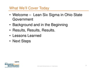 LEAN Ohio: Transforming State Government One Process at a Time | PDF