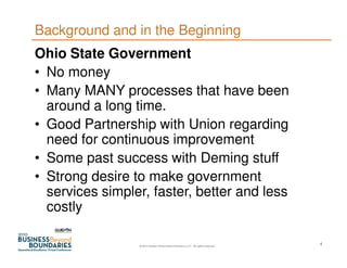 LEAN Ohio: Transforming State Government One Process at a Time | PDF