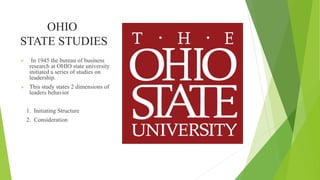 OHIO STATE & MICHIGAN LEADERSHIP THEORY | PPTX