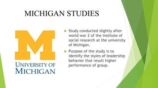OHIO STATE & MICHIGAN LEADERSHIP THEORY | PPTX