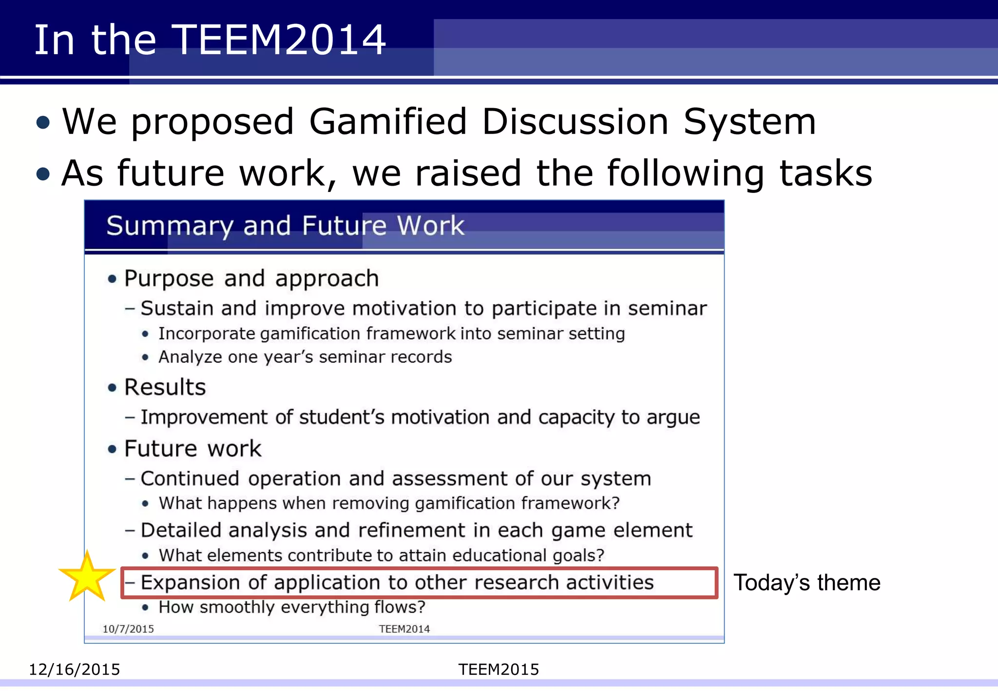Proposed framework for Gamifying Research Activities | PPT