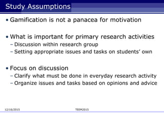 Proposed framework for Gamifying Research Activities | PPT