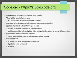 Lapset ja Ohjelmointi | PPT