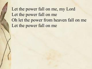 Oh let the power | PPS