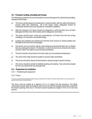 Ohl transmission lines opgw instalation procedure for fiber optic ...