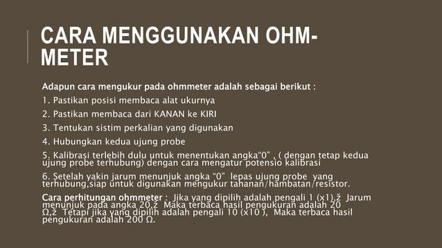 Ohm-meter | PPTX