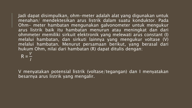 Ohm-meter | PPTX
