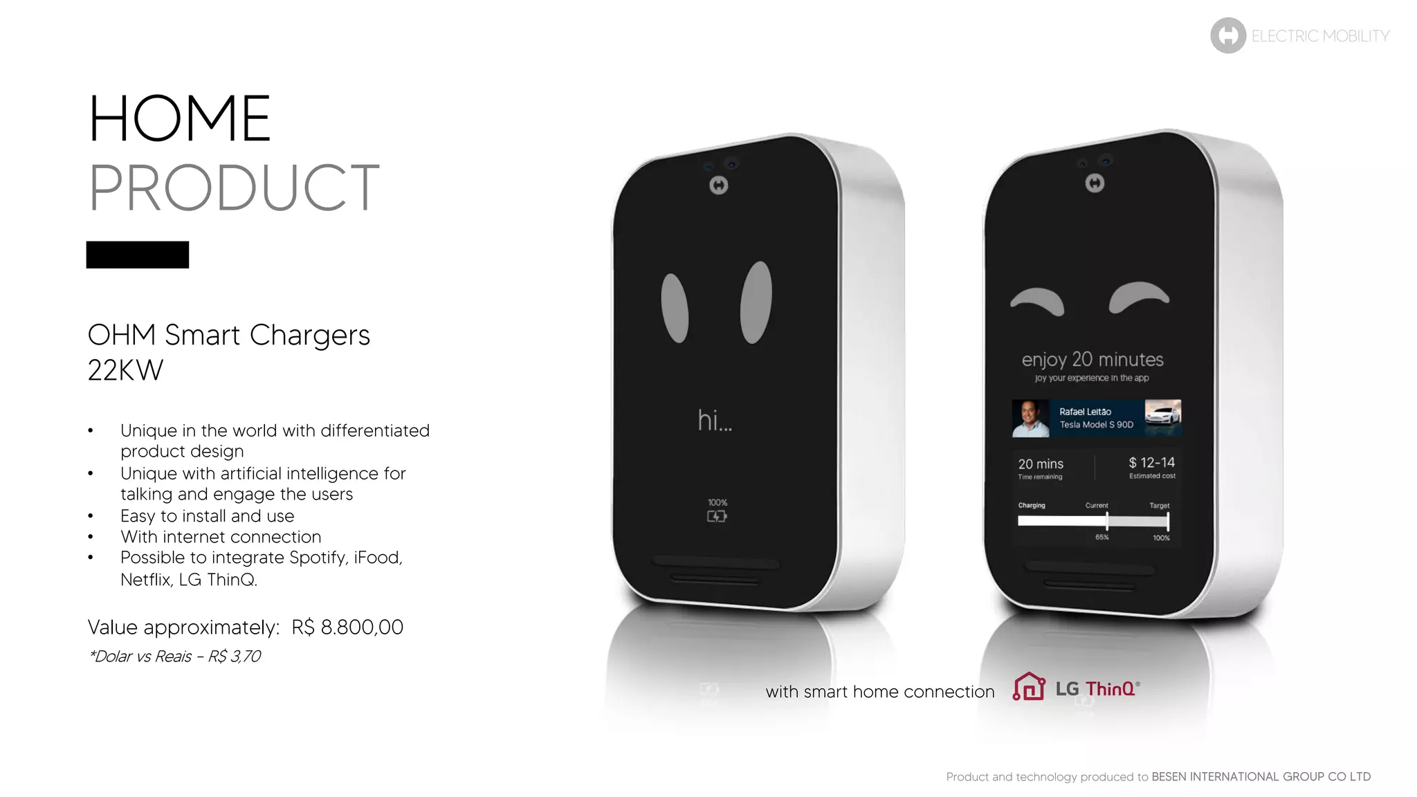 OHM Electric Mobility - EV Charging | PPT