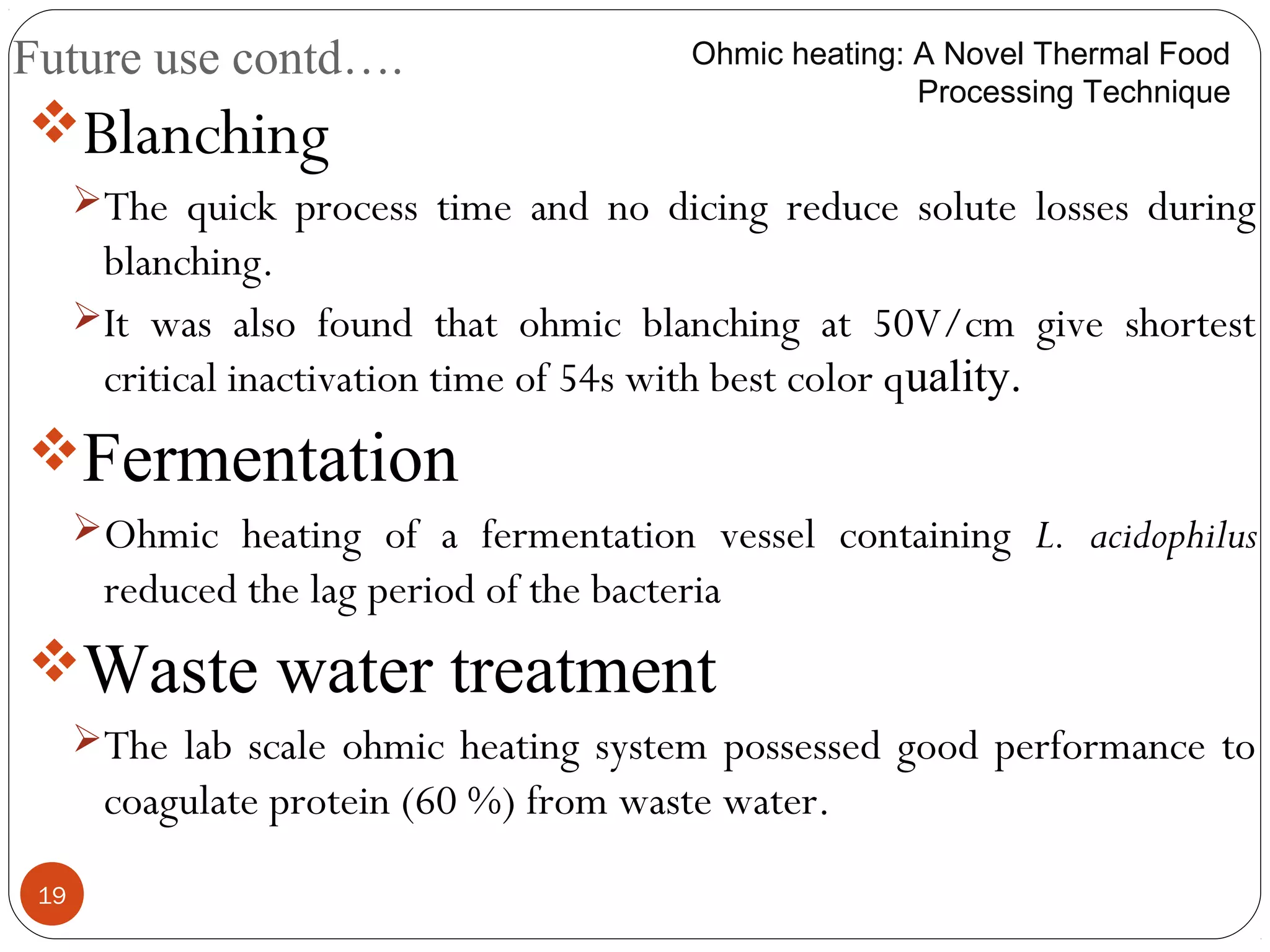 Ohmic heating | PPT
