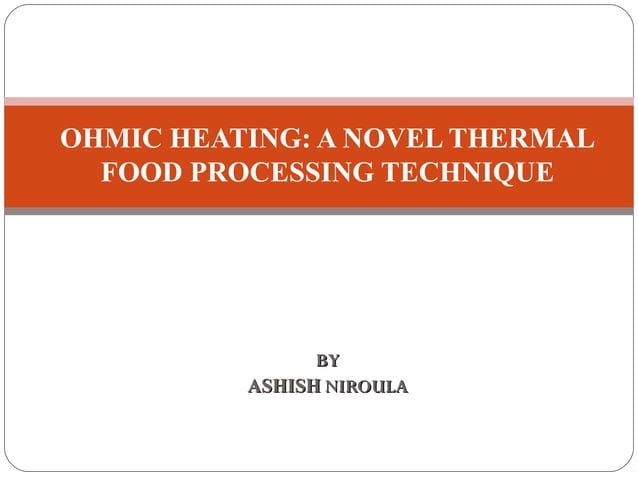 Ohmic heating | PPT