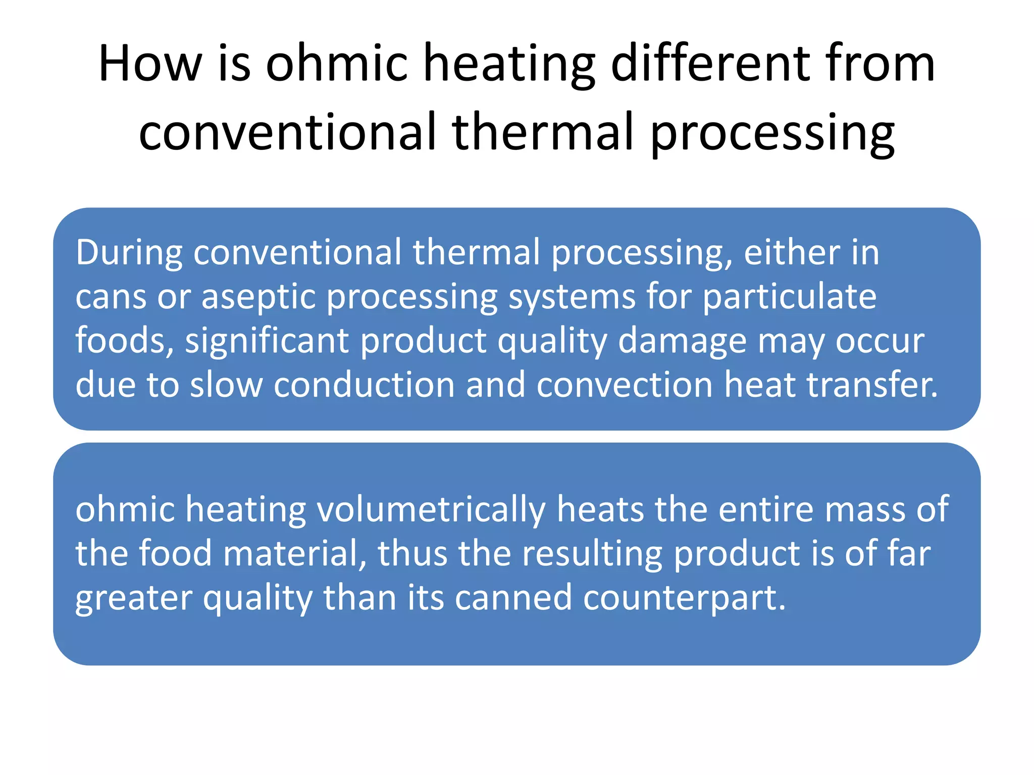 Ohmic heating | PPTX