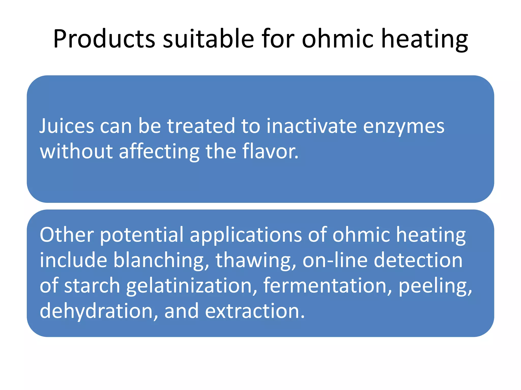 Ohmic heating | PPTX
