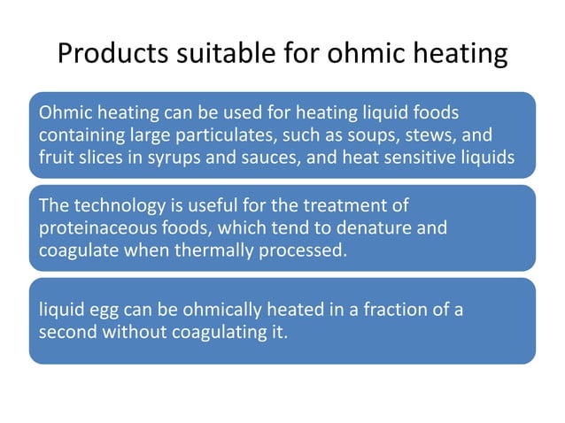 Ohmic heating | PPTX