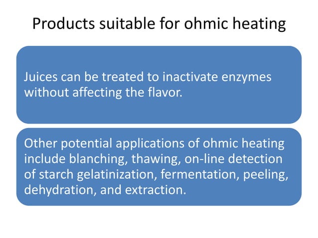 Ohmic heating | PPTX