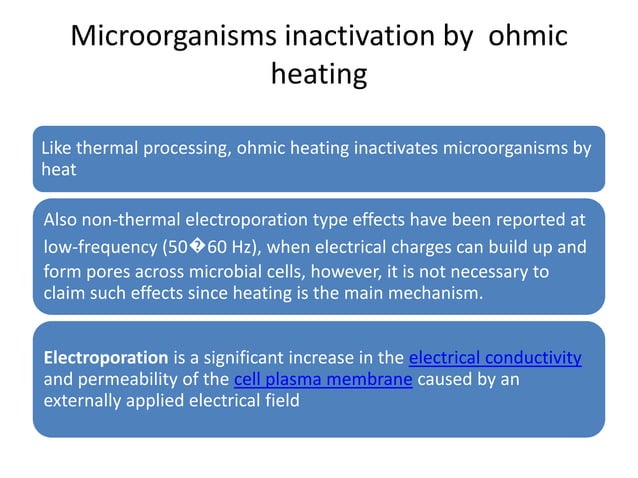 Ohmic heating | PPT