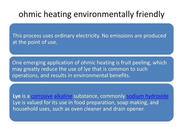 Ohmic heating | PPT