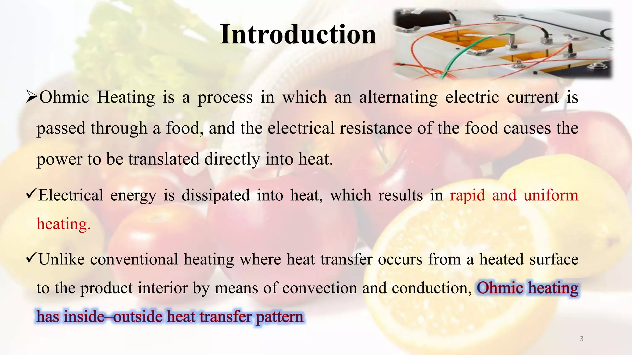 Ohmic heating | PPTX