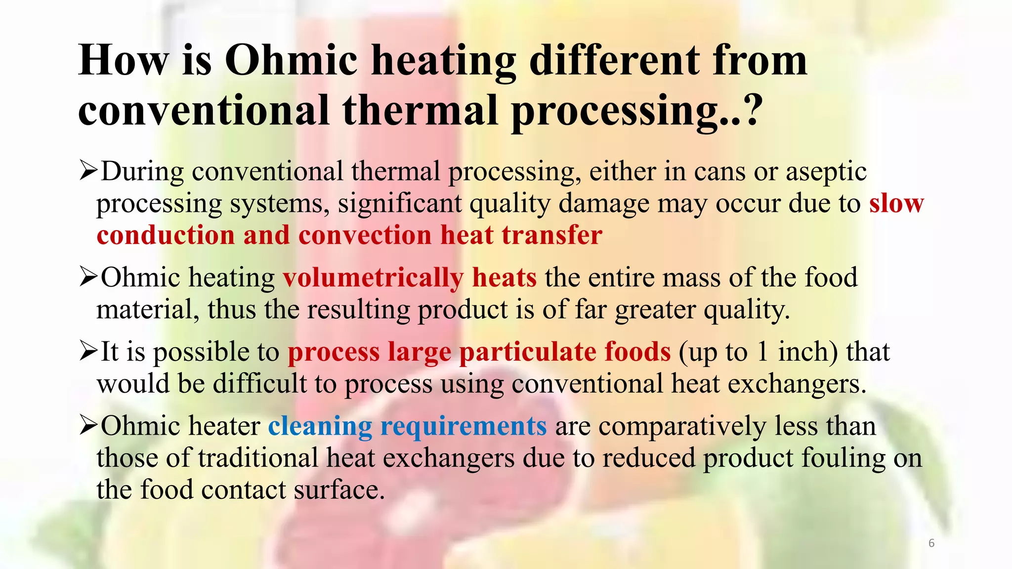 Ohmic heating | PPTX
