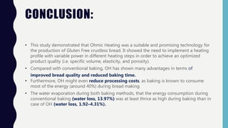 Ohmic heating—a novel approach for gluten free bread baking | PPT
