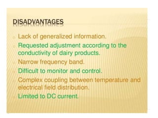 Ohmic heating for food preservation - Dr KG/KCET | PPTX